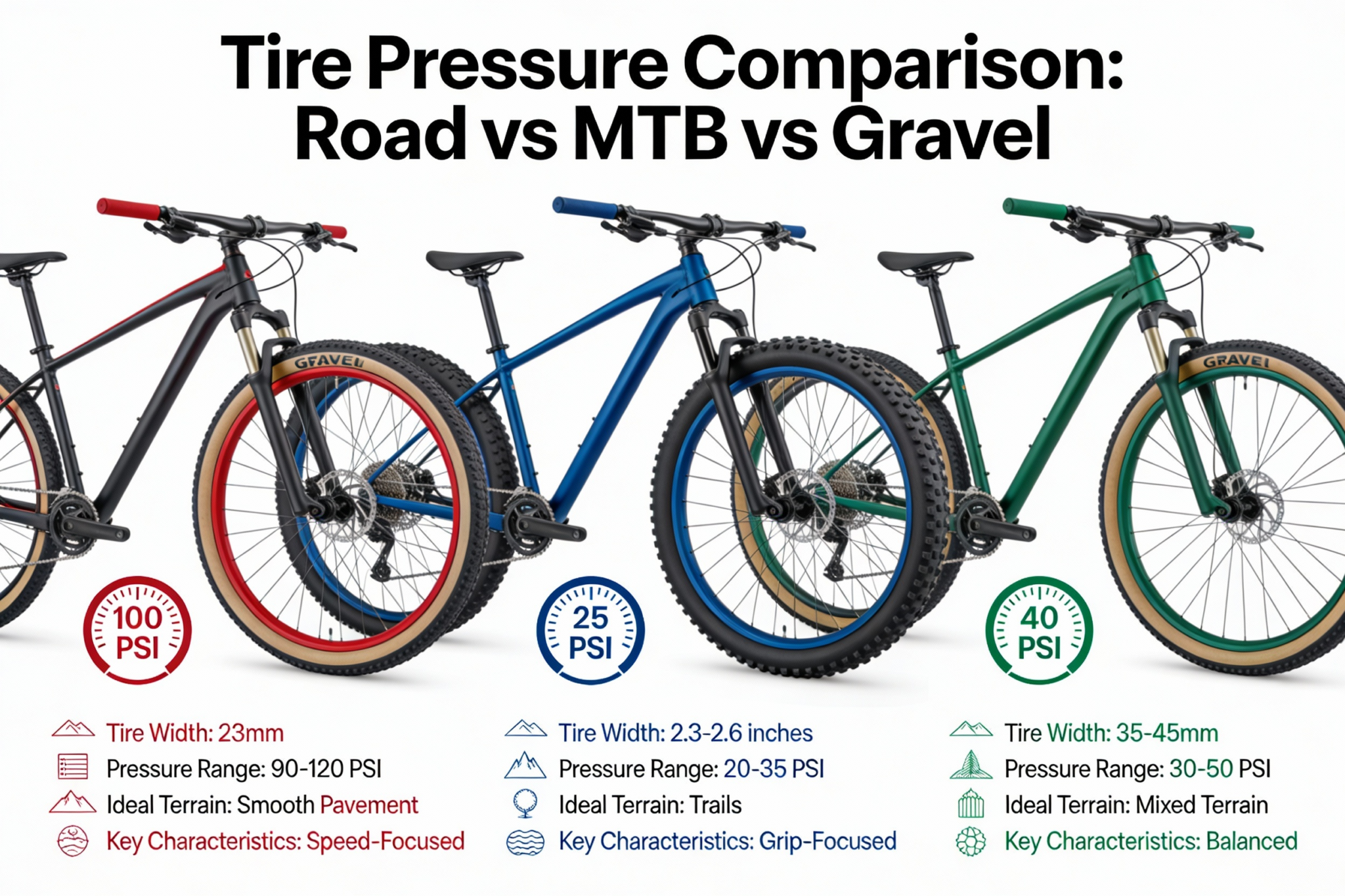 Bike Tire Pressure Guide: Complete Beginner's Guide For Road, MTB & Gravel